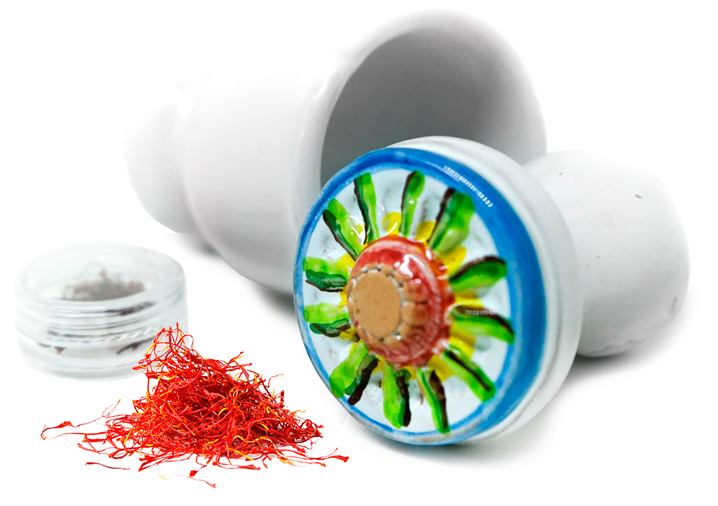 Mini mortaio in ceramica artigianale di Caltagirone di Sicilia - Terraliva